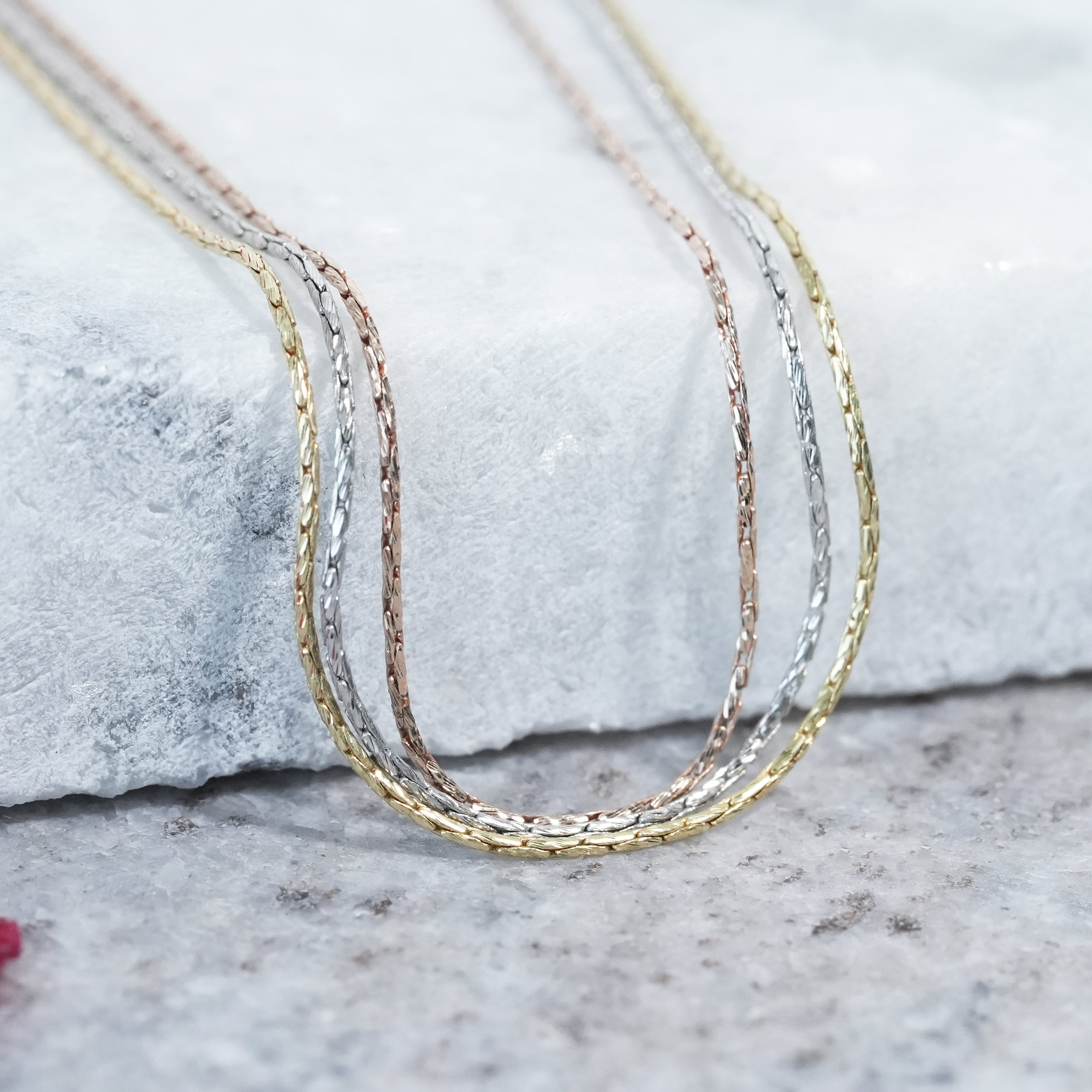 Triple Layer Silver Necklace – Minous Silver Jewellery
